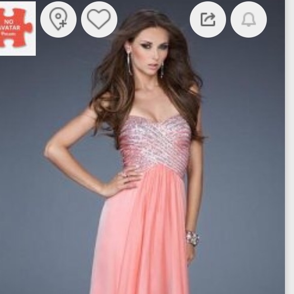 La Femme | Dresses | La Femme Coral Colored Prom Dress | Poshmark